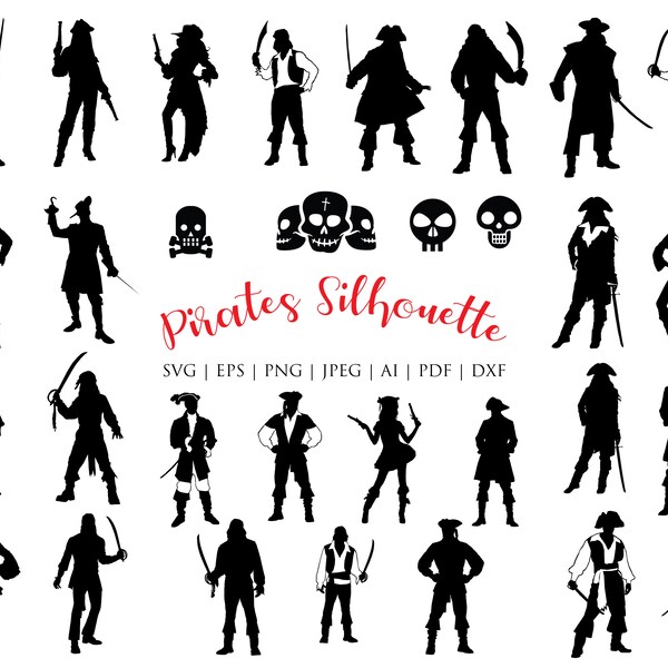 Pirate Silhouette - Etsy