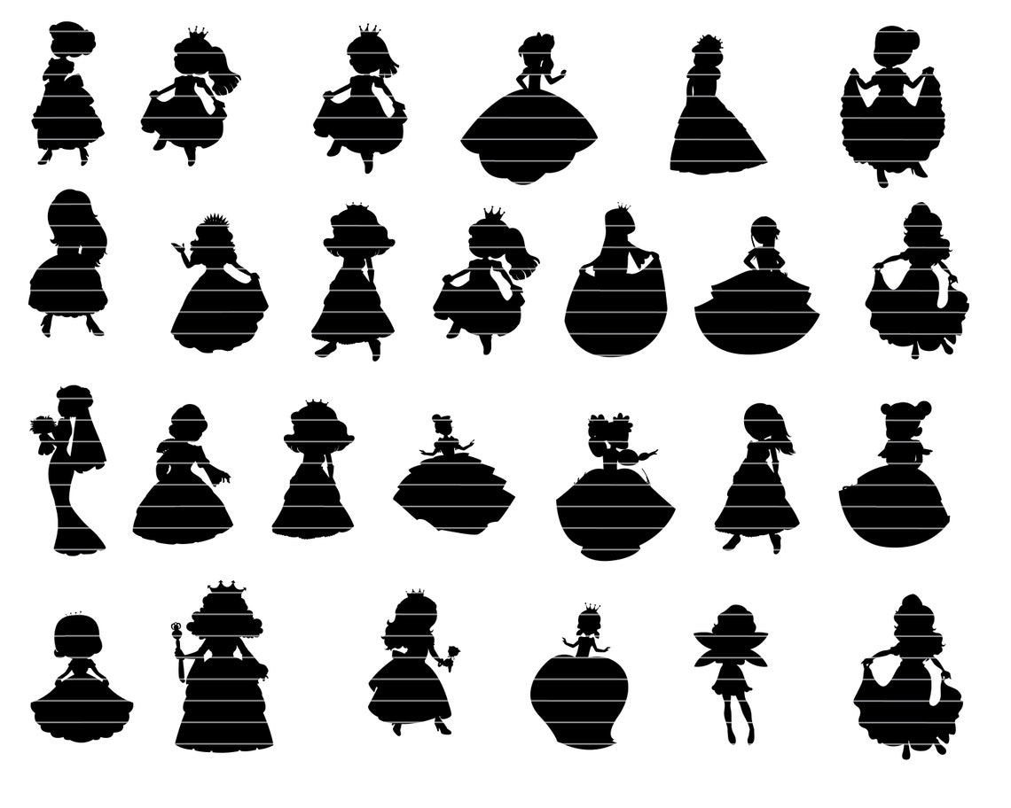 Princess SVG Cut File Princess Svg Bundle Princess - Etsy