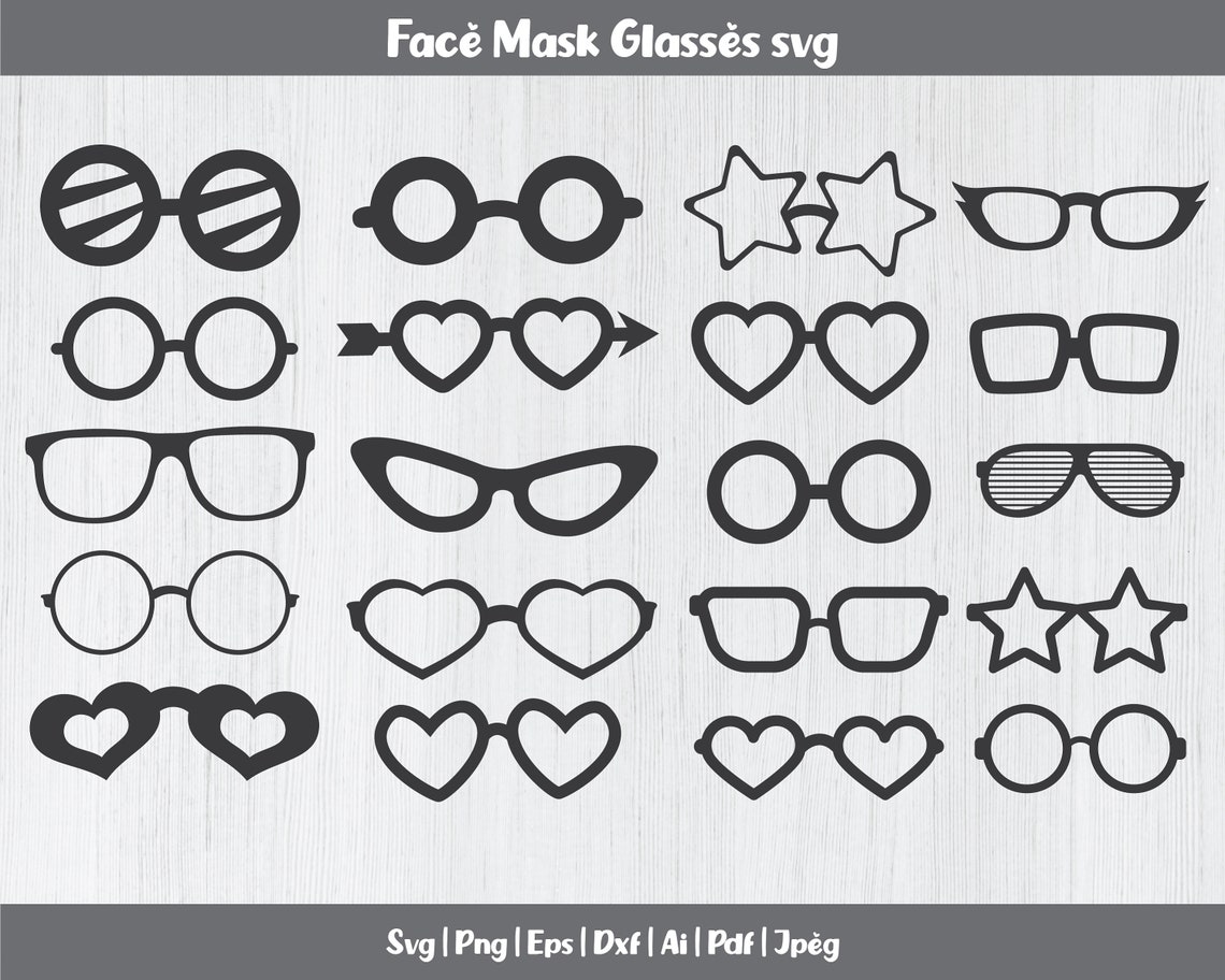 Eyeglasses SVG Bundle 2 Sunglasses Svg Bundle Glasses Svg | Etsy