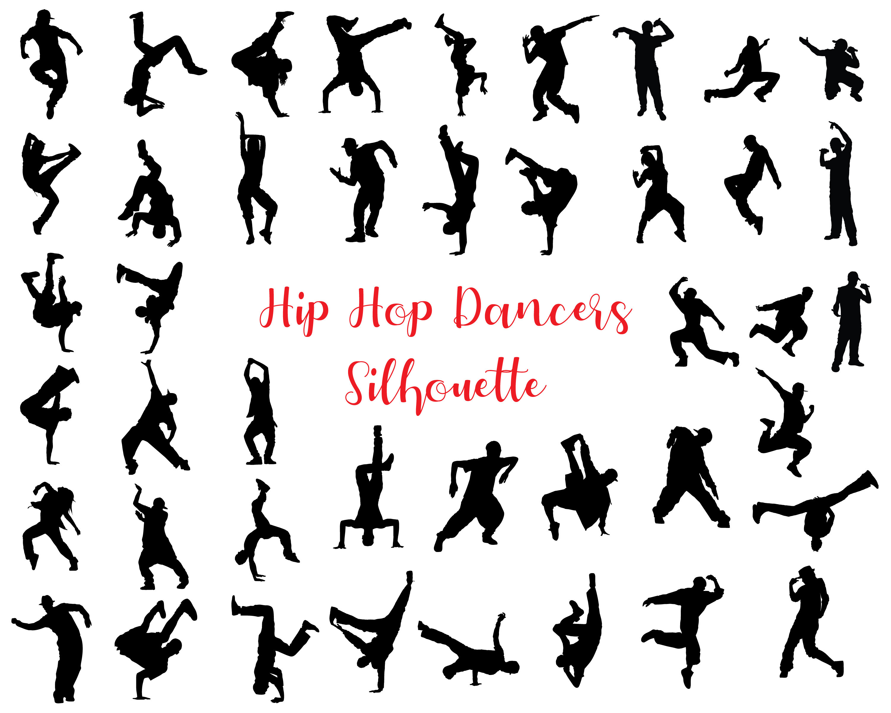 Clipart Of Hiphop Dancers