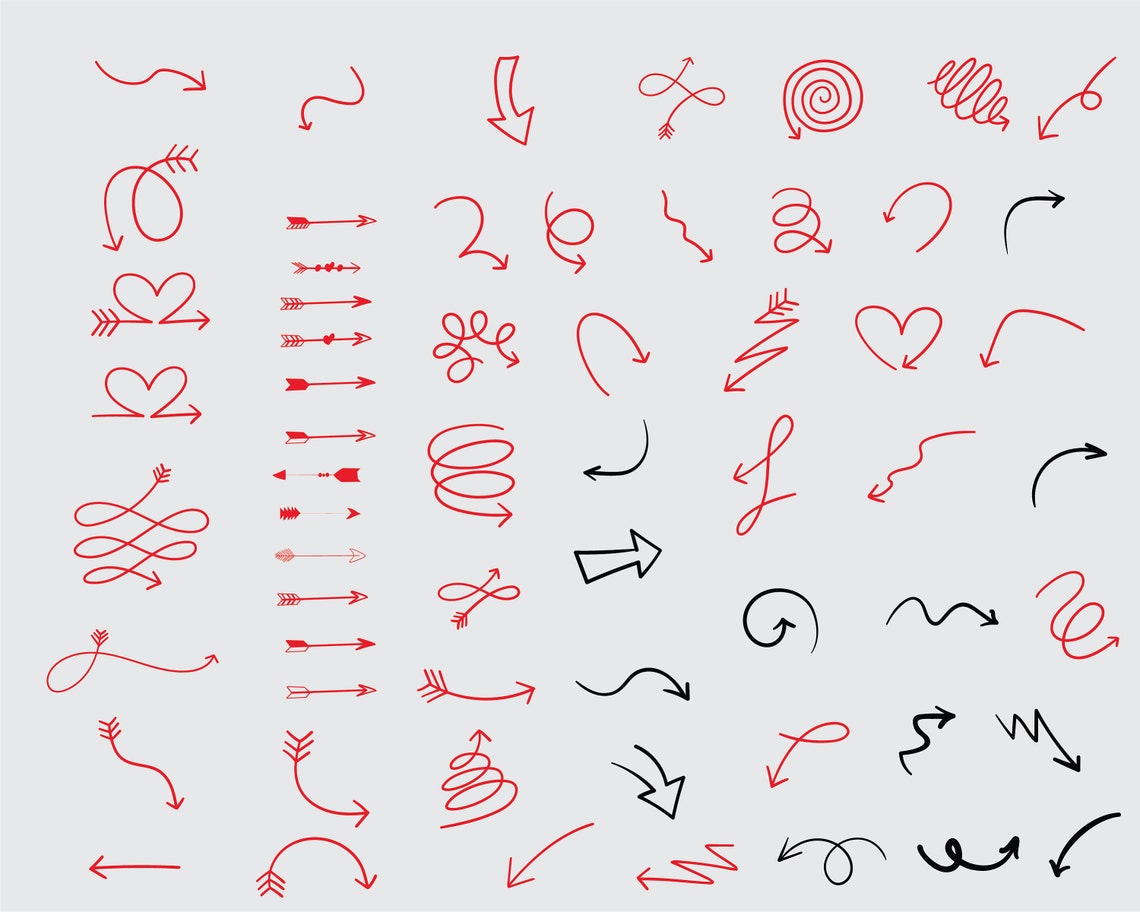 Hand Drawn Arrows Svg Bundle Arrows Svg Tribal Arrows Love - Etsy UK