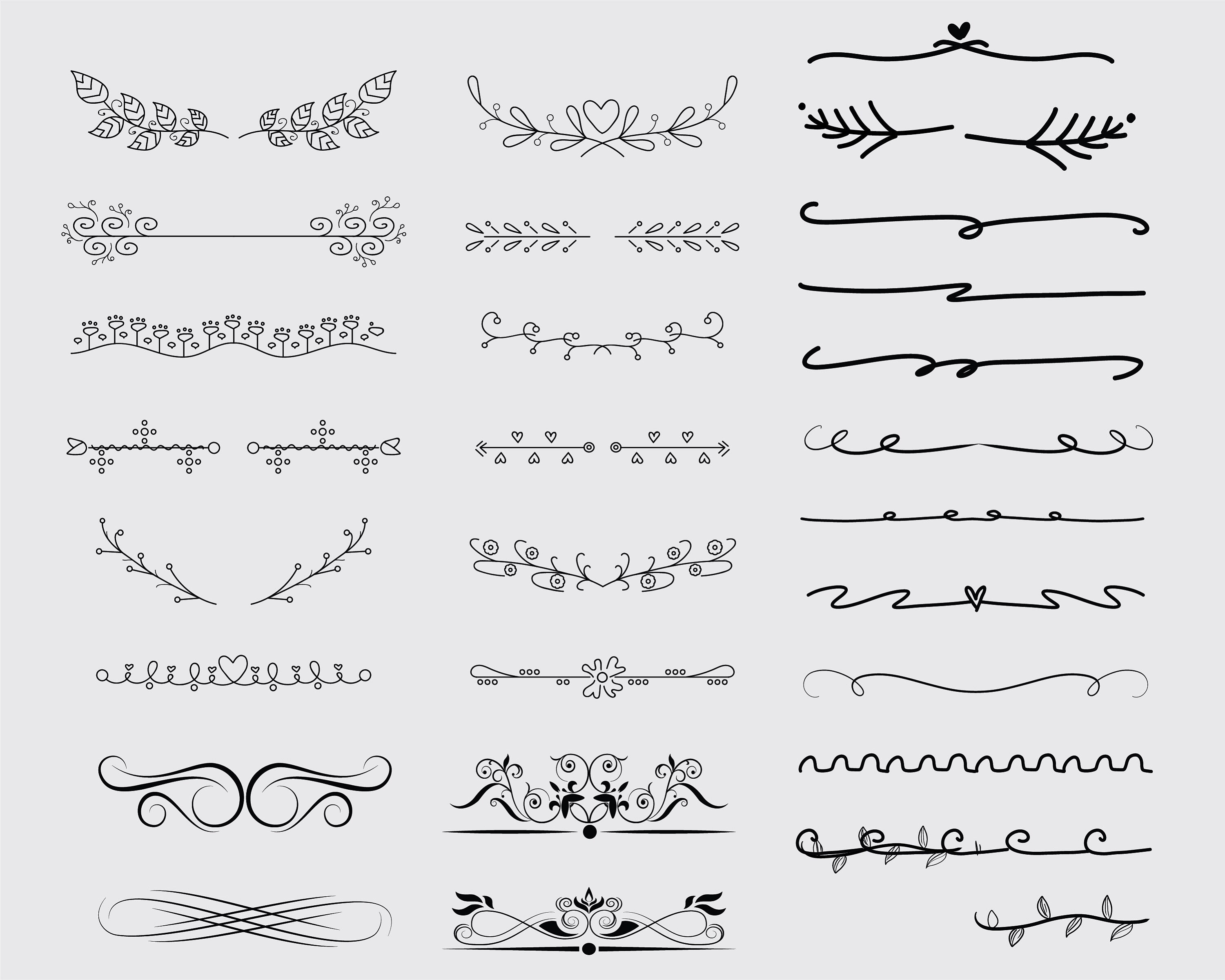 100 Text Dividers Svg Bundle Ornamental Text Divider Svg - Etsy UK