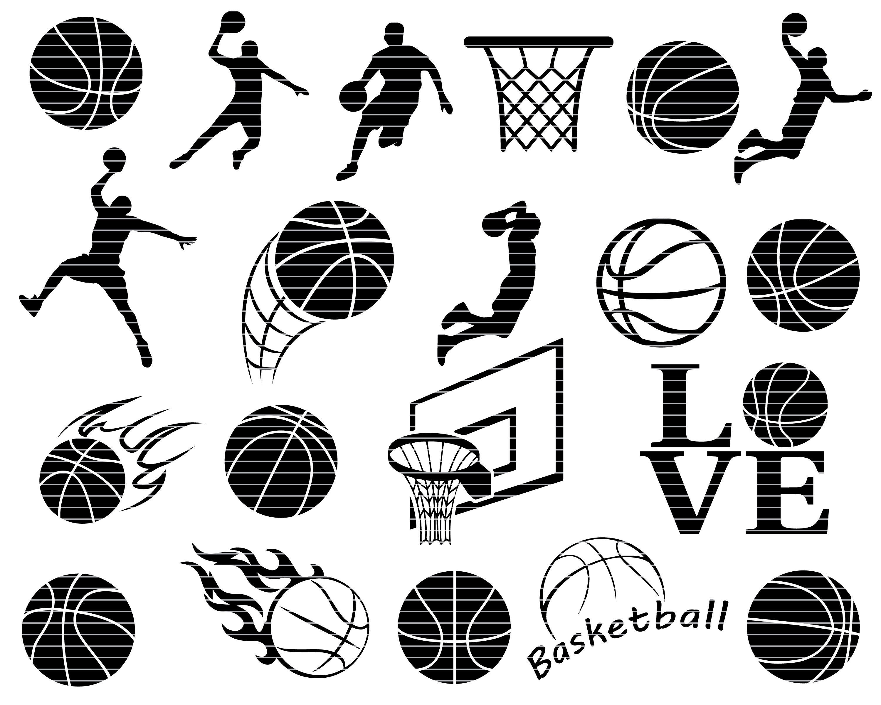 Baloncesto svg bundle blítoris de baloncesto dxfpng | Etsy España