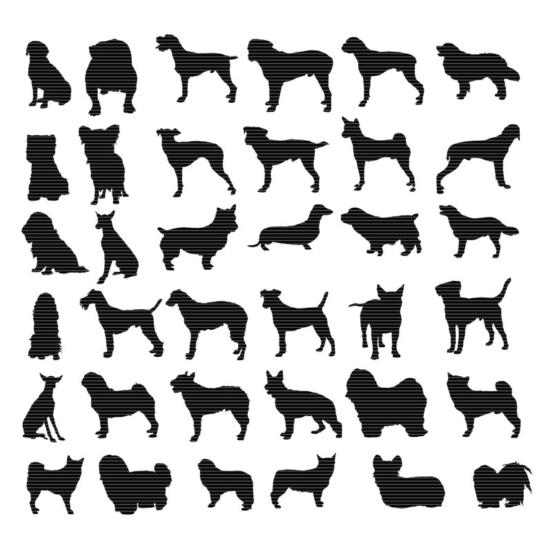 Dogs Svg Bundle Dog Breed SVG Bundle Dogs Svg Silhouette - Etsy