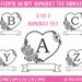 Heart Monogram SVG, Wedding Monogram Svg, Valentine Svg, Font Monogram ...