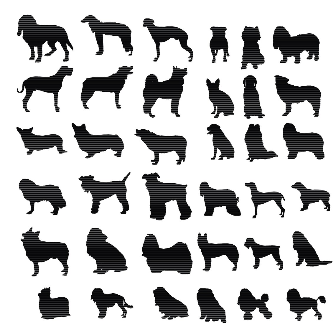 Dogs Svg Bundle Dog Breed SVG Bundle Dogs Svg Silhouette | Etsy