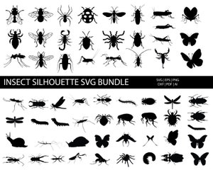 Insect SVG Insect Silhouette SVG Cut Files Insect Bundle - Etsy Canada