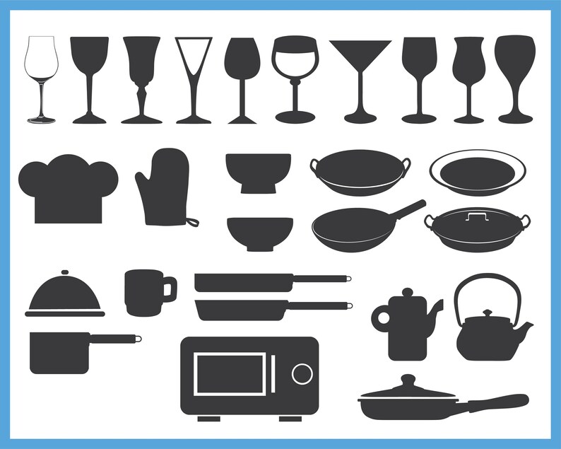 Kitchen Svg Bundle Utensils Svg Bundle Fork Svg Knife svg | Etsy