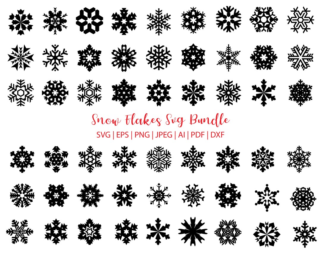Snowflake Svg Snowflakes Svg Bundle Snowflake Ornament Svg Snowflake ...
