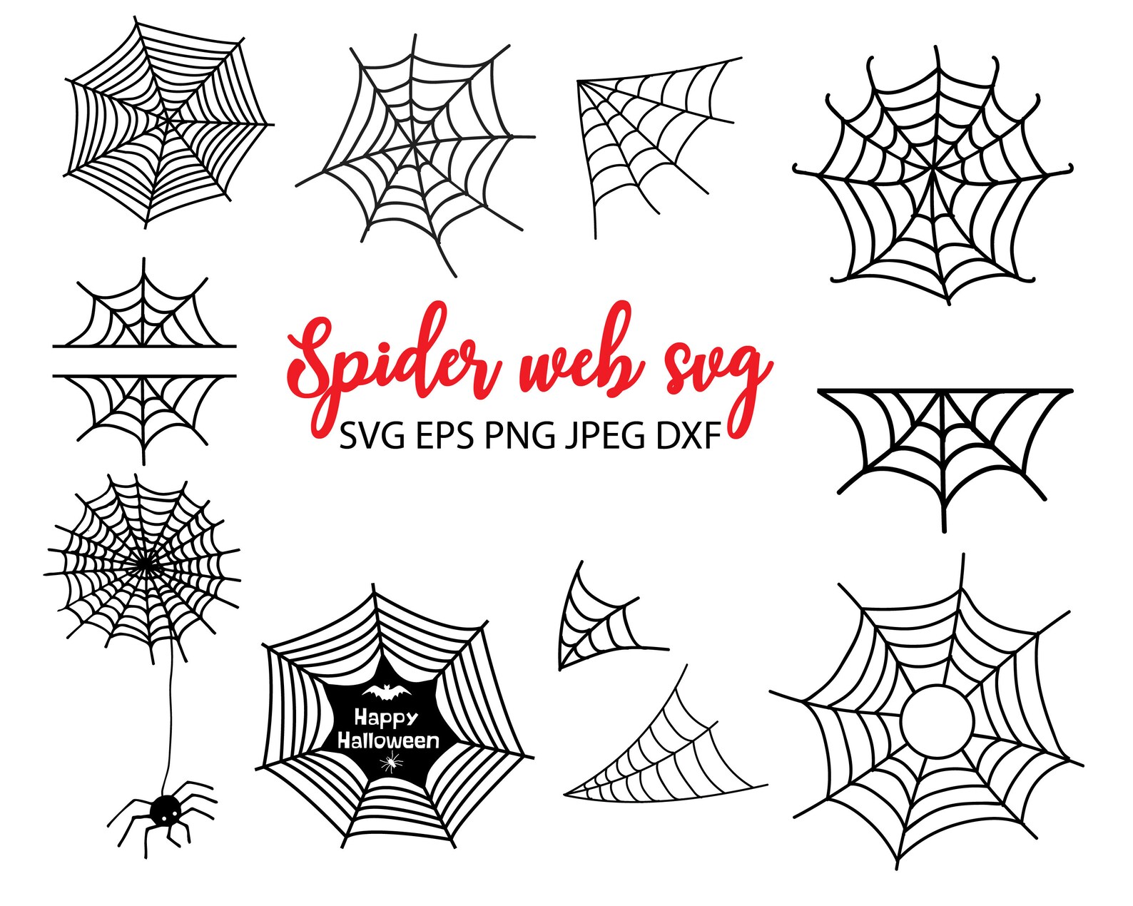 Spider Web Svg Cut File Web Svg Cut File Spider Web Cut - Etsy