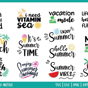 Summer Svg Bundle Summer Quotes Svg Bundle Beach Svg River - Etsy