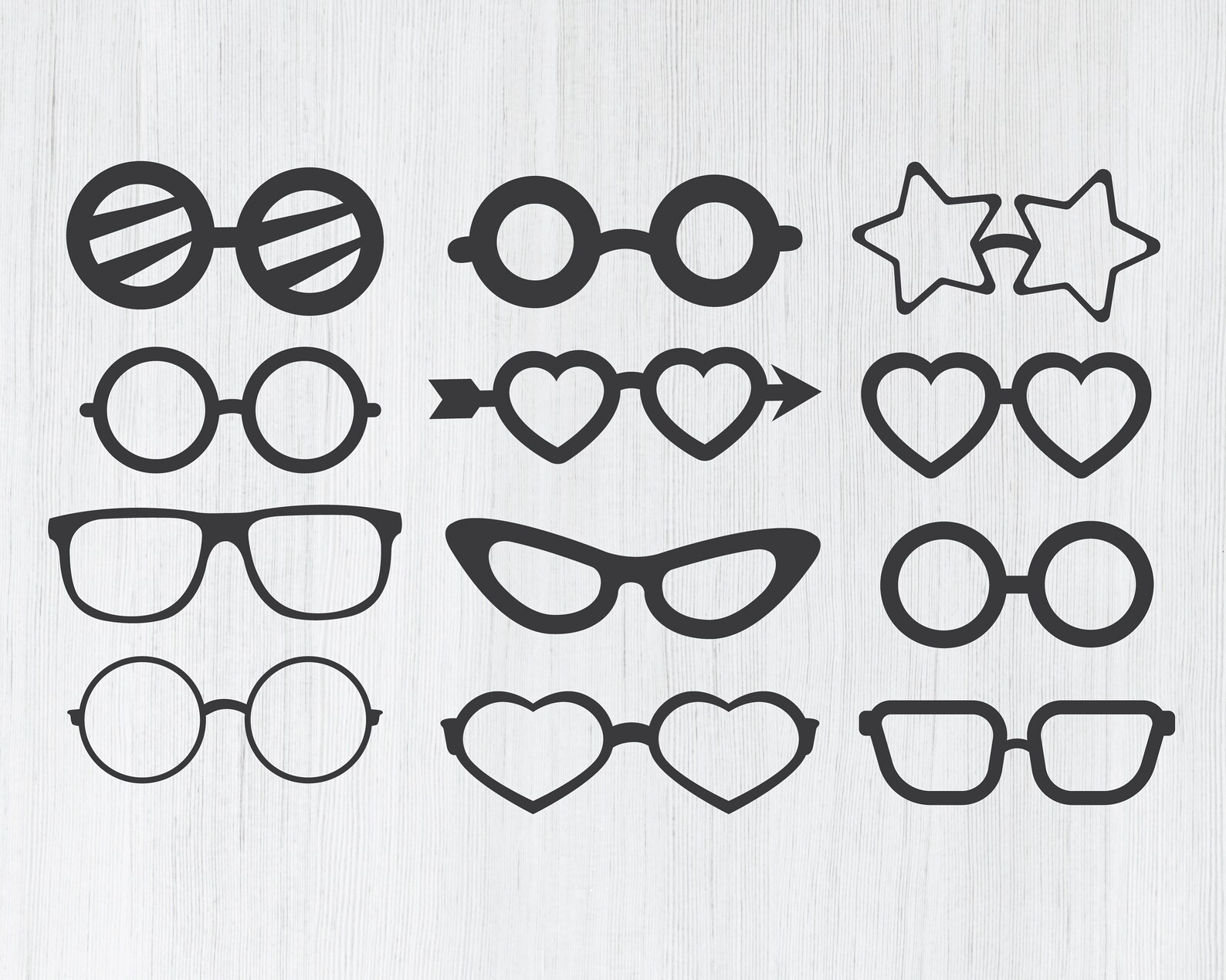 Eyeglasses SVG Bundle 2 Sunglasses Svg Bundle Glasses Svg | Etsy