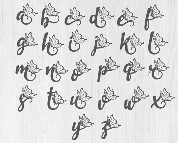 Butterfly Letters Font