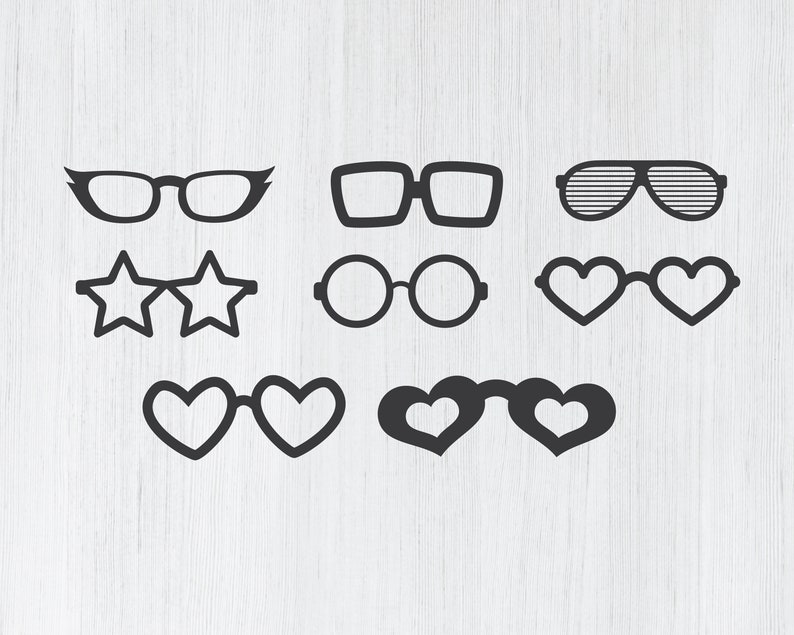 Eyeglasses SVG Bundle 2 Sunglasses Svg Bundle Glasses Svg | Etsy