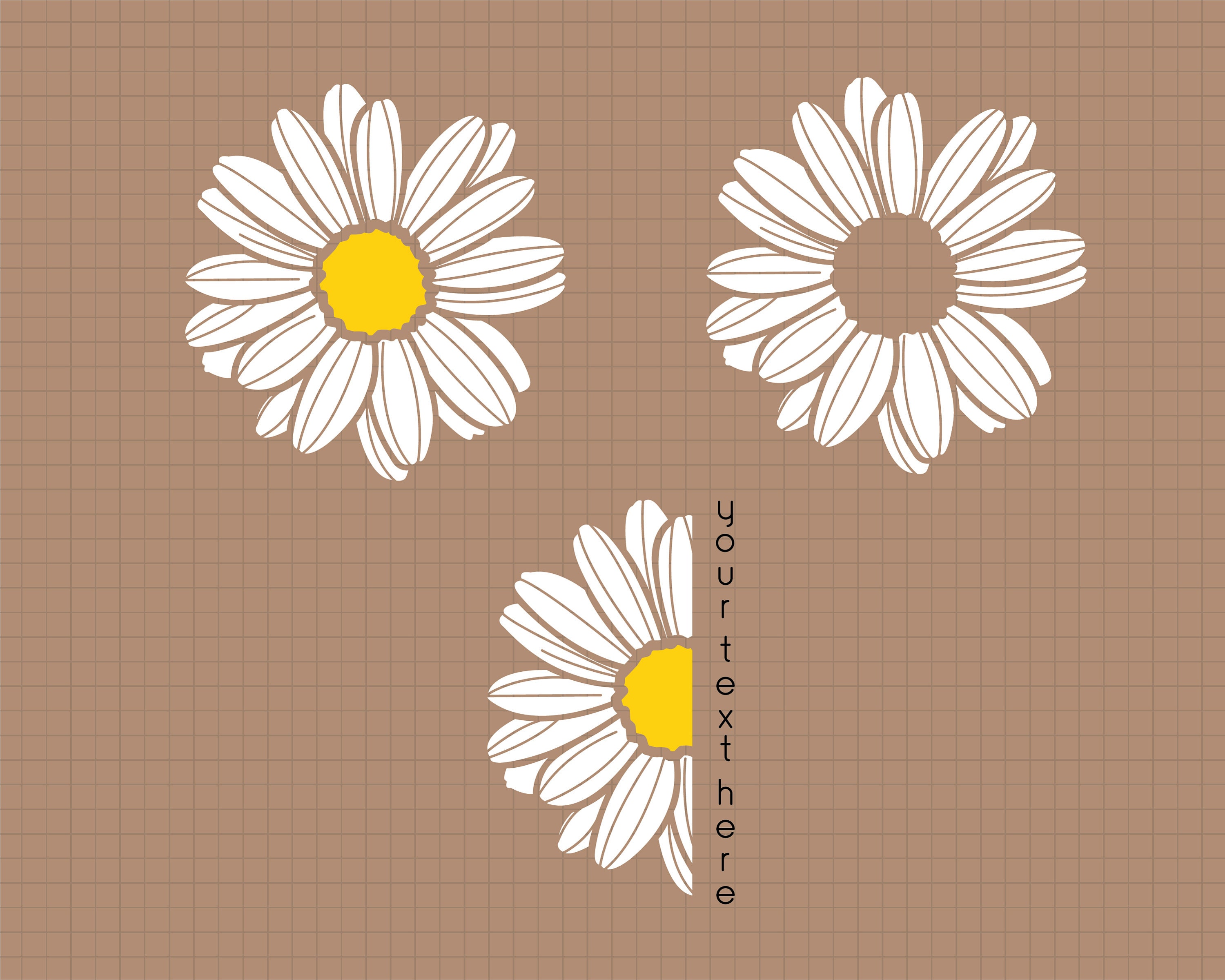 Daisy Svg Bundle Daisy Flower Svg Daisy Monogram Svg Daisy | Etsy India