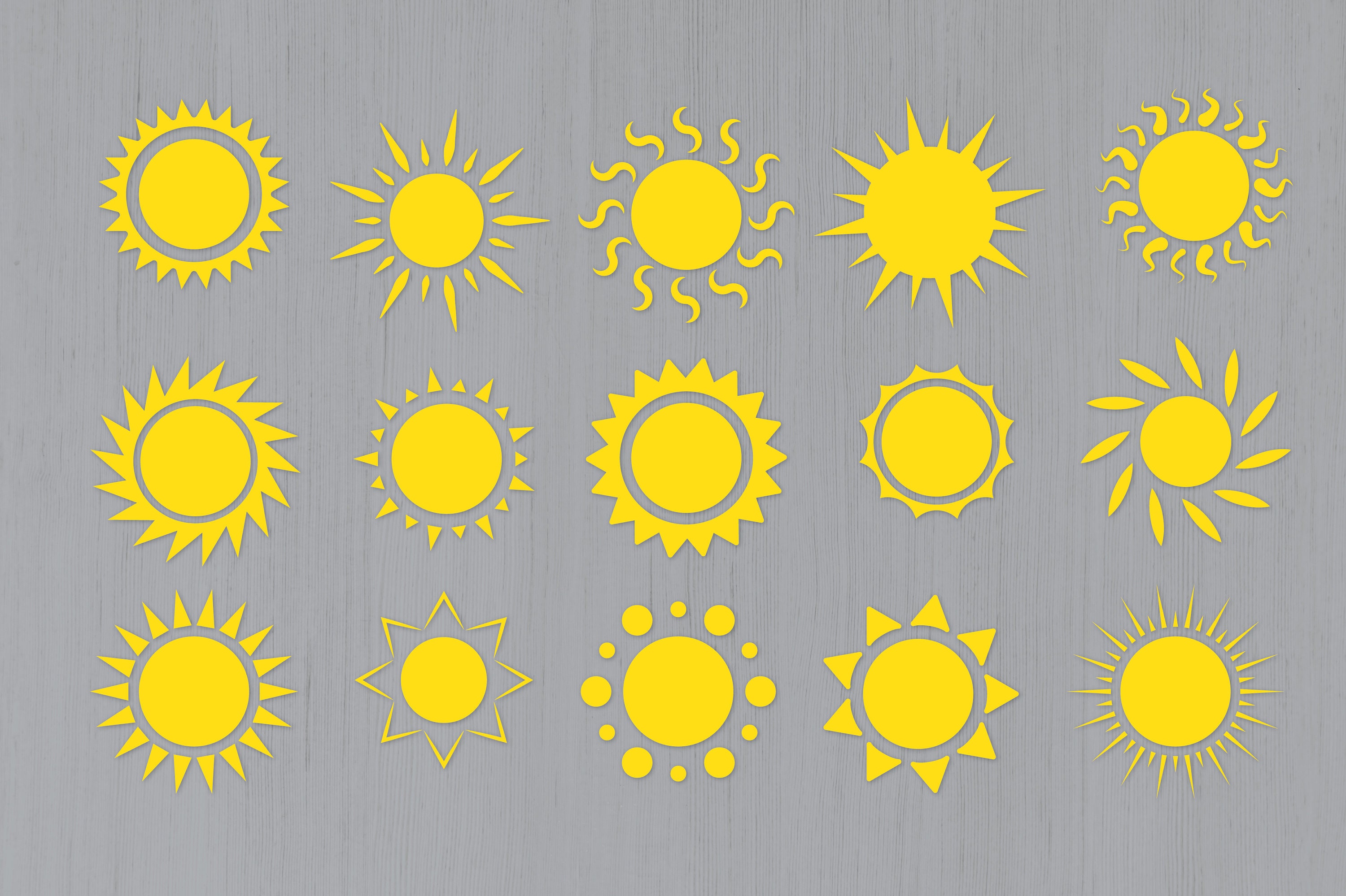 Sonne Svg Bundle Sonne Clipart Sonne Symbol Svg Clipart | Etsy