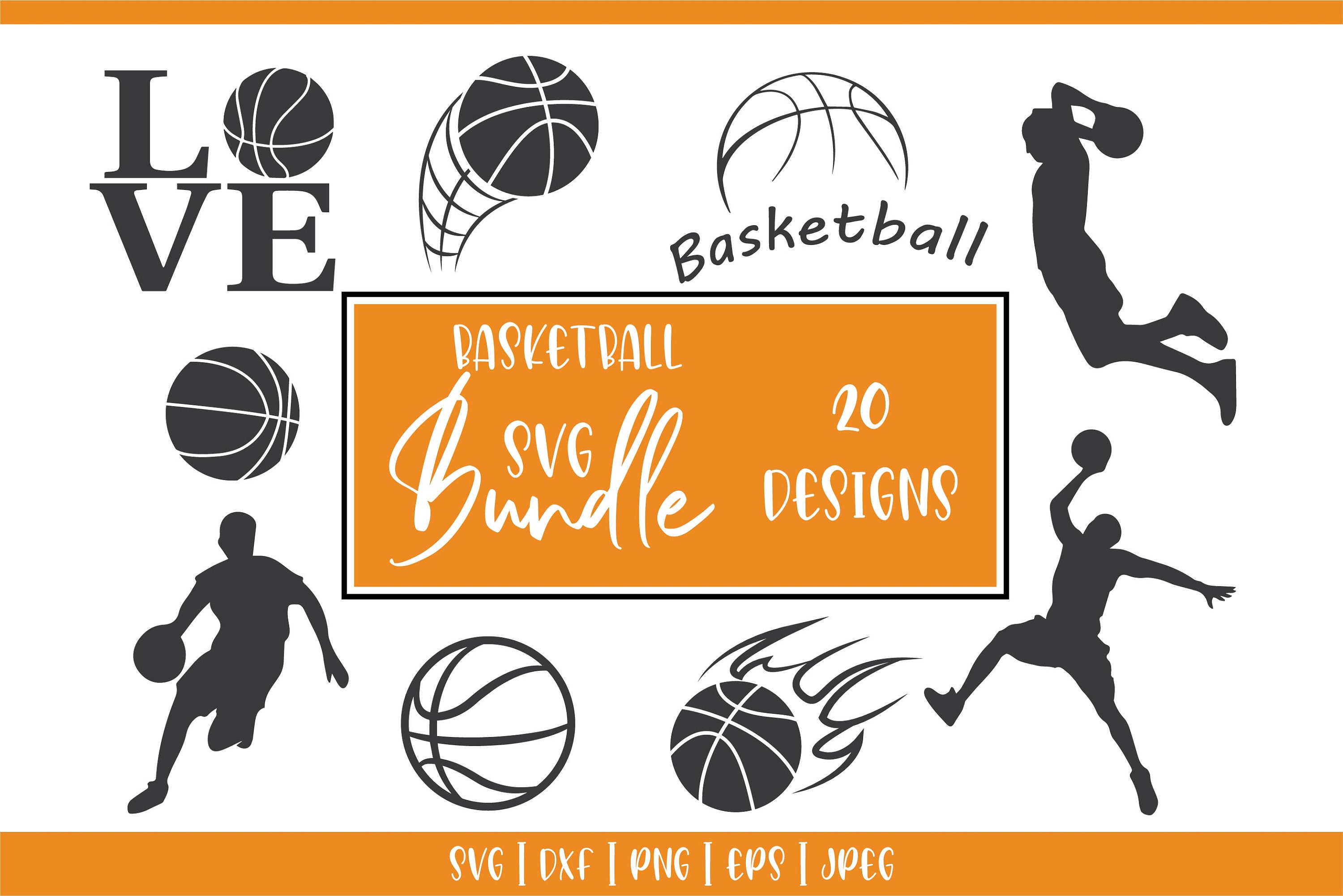 Basketball Svg Bundle Basketball Clipart Dxfpngbasketball - Etsy