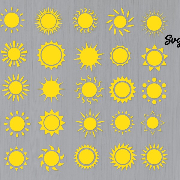 Sun Svg - Etsy