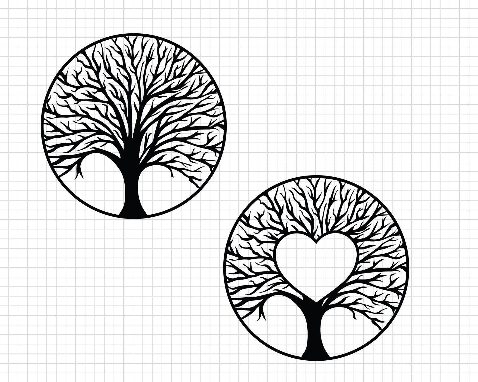 Split Monogram Family Tree Svg Split Tree Svg Family Tree - Etsy Canada