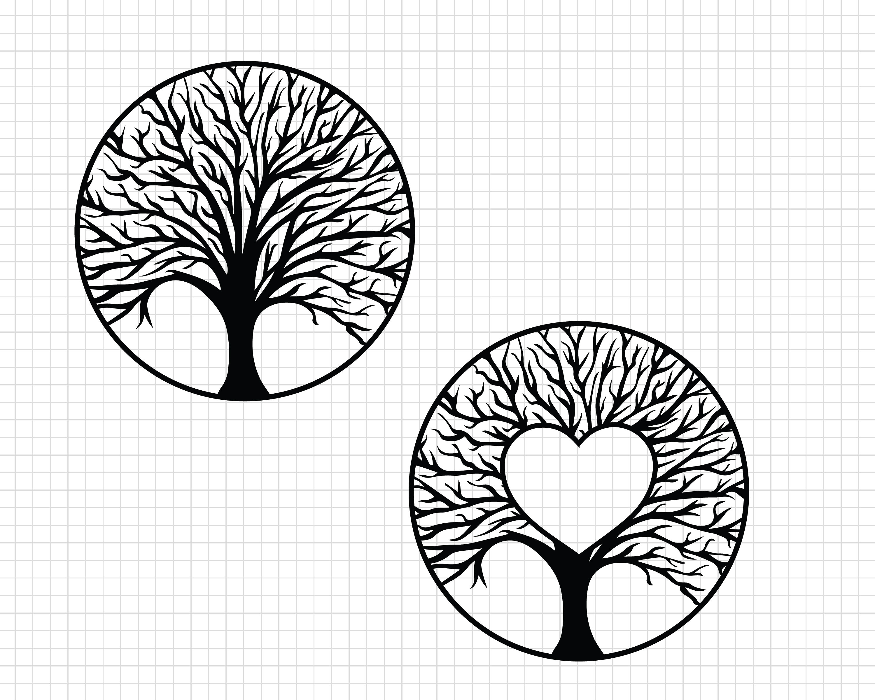 Split Monogram Family Tree Svg Split Tree Svg Family Tree - Etsy Canada