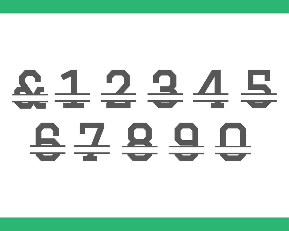 Split Monogram SVG Split Monogram Frame Alphabet Split - Etsy Canada