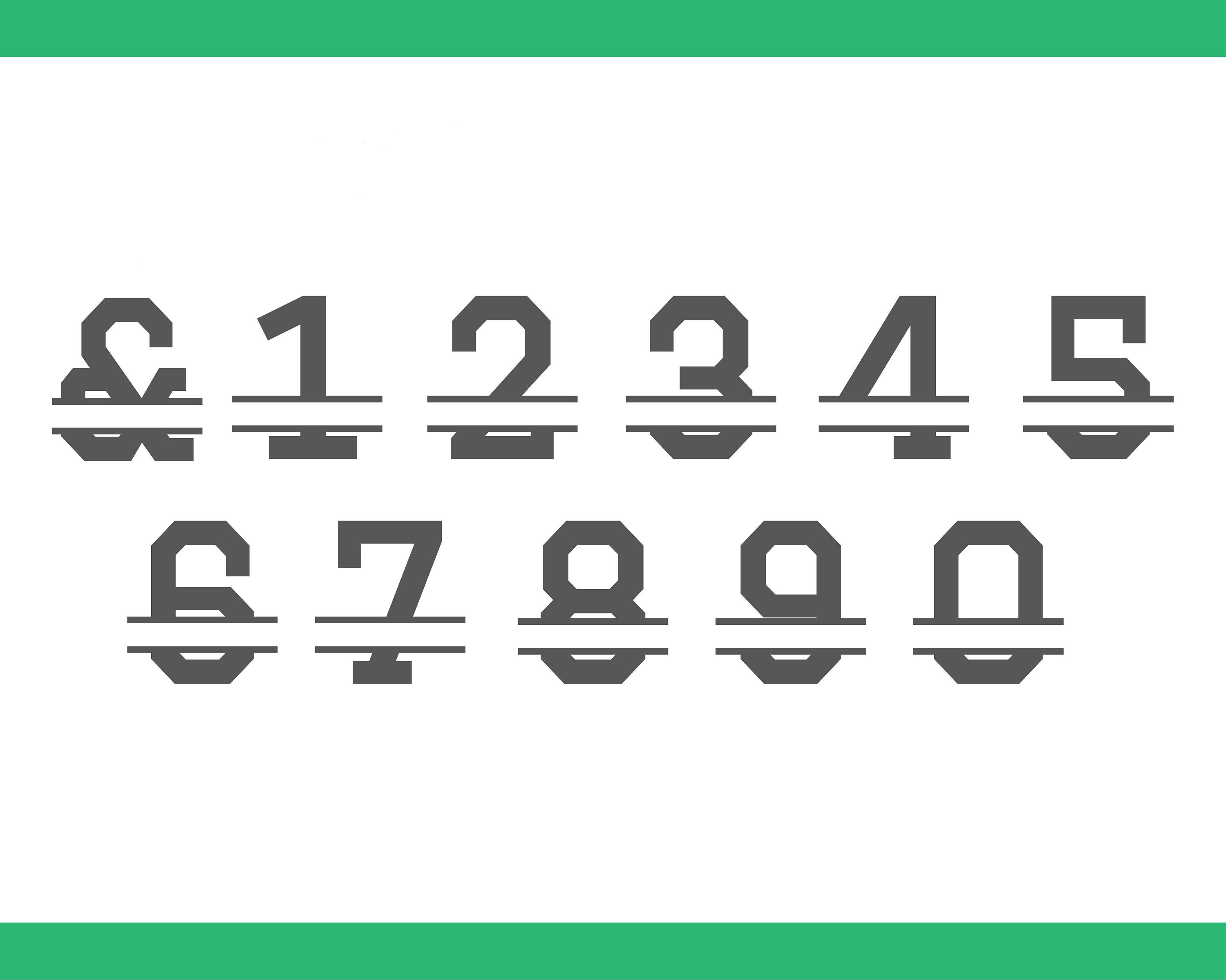 Split Monogram SVG Split Monogram Frame Alphabet Split - Etsy Canada