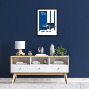 Ford Focus RS Mk3, Fast Fords, Printable Poster, Wall Art for Sports ...