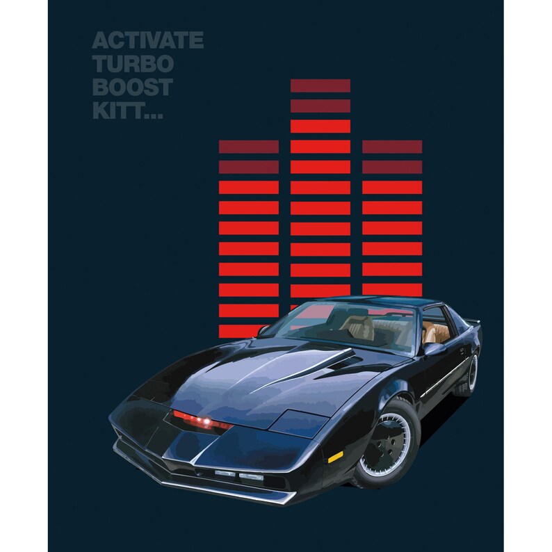 Pontiac Firebird Trans Am, Knight Rider, Famous Cars, Printable Poster ...