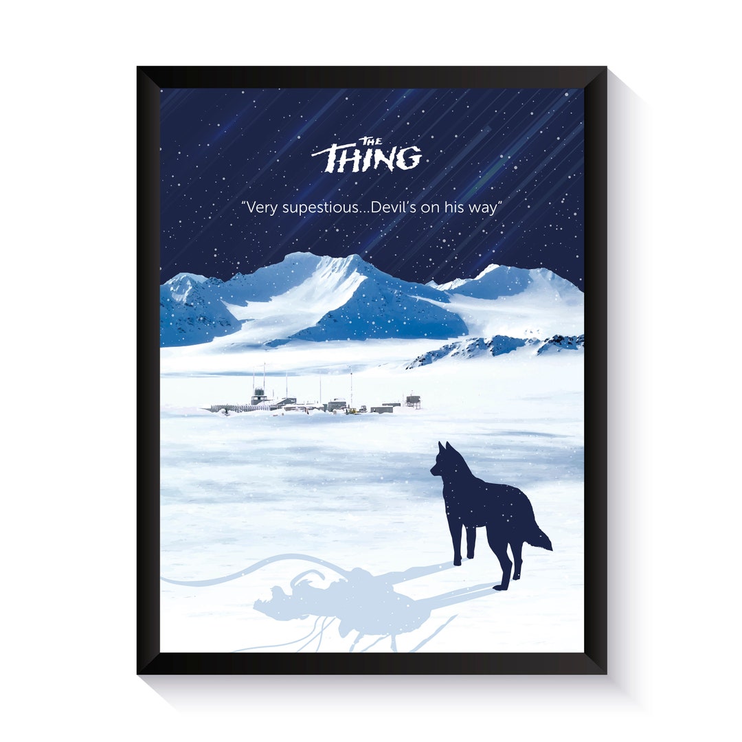 The Thing, Retro Movie Poster, Printable Poster, Wall Art for Movie ...