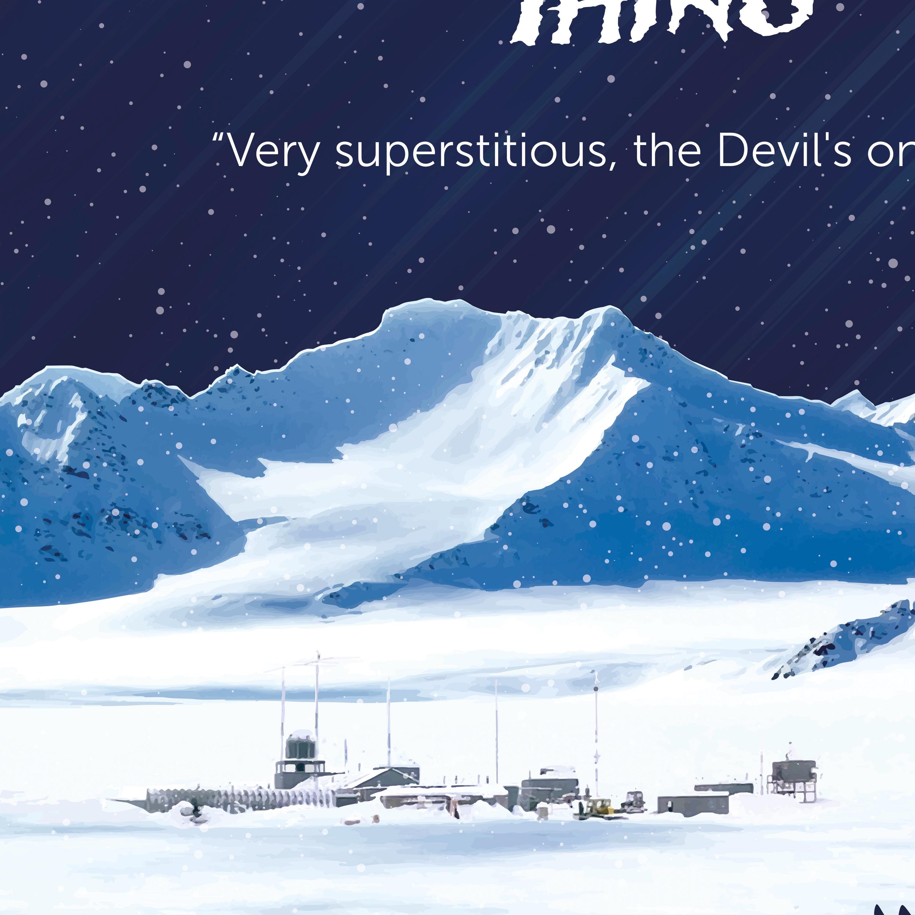The Thing, Retro Movie Poster, Printable Poster, Wall Art for Movie ...