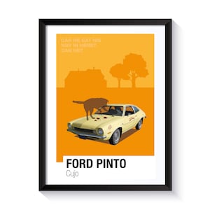 Ford Pinto, Cujo, Famous Cars, Printable Poster, Wall Art for Movie ...