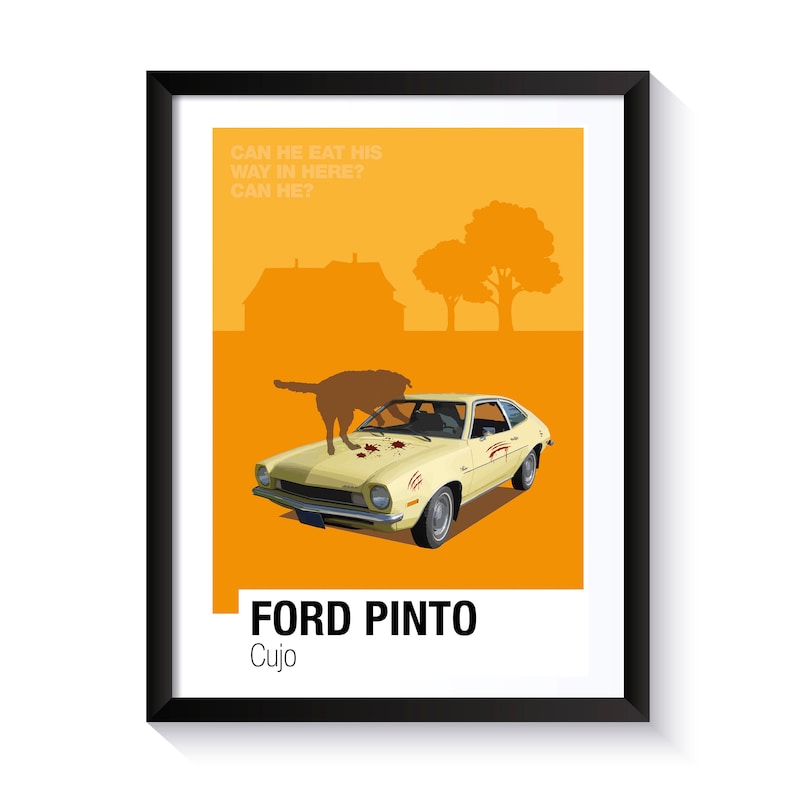 Ford Pinto, Cujo, Famous Cars, Printable Poster, Wall Art for Movie ...