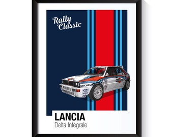 Lancia Delta Integrale Poster - Etsy