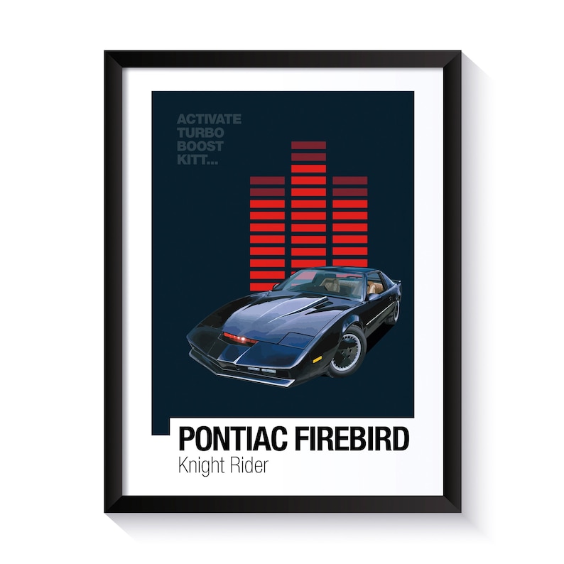 Pontiac Firebird Trans Am, Knight Rider, Famous Cars, Printable Poster ...