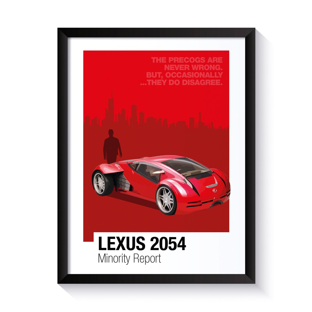 Lexus 2054, Minority Report, Famous Cars, Printable Poster, Wall Art ...