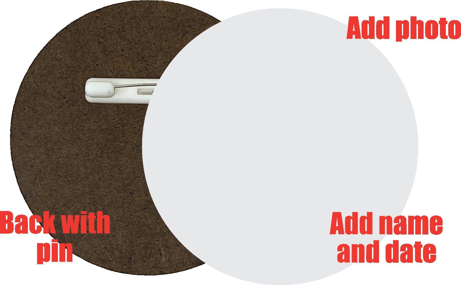 Round Sublimation Blank Buttons, Picture Buttons, Large 3 Inch Round ...