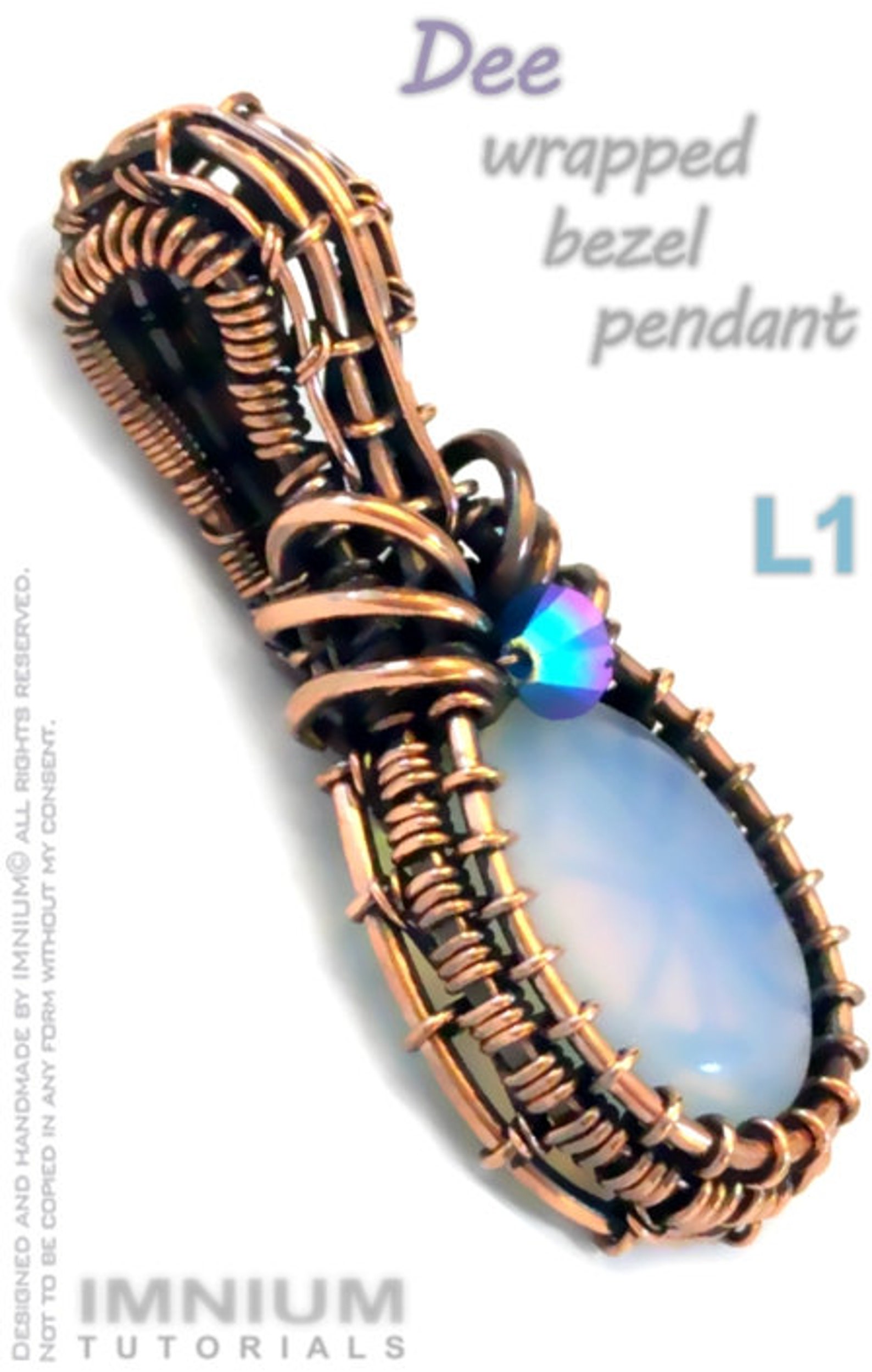 Wire Wrapped Bezel Setting Pendant - BEGINNER Tutorial Very Detailed ...