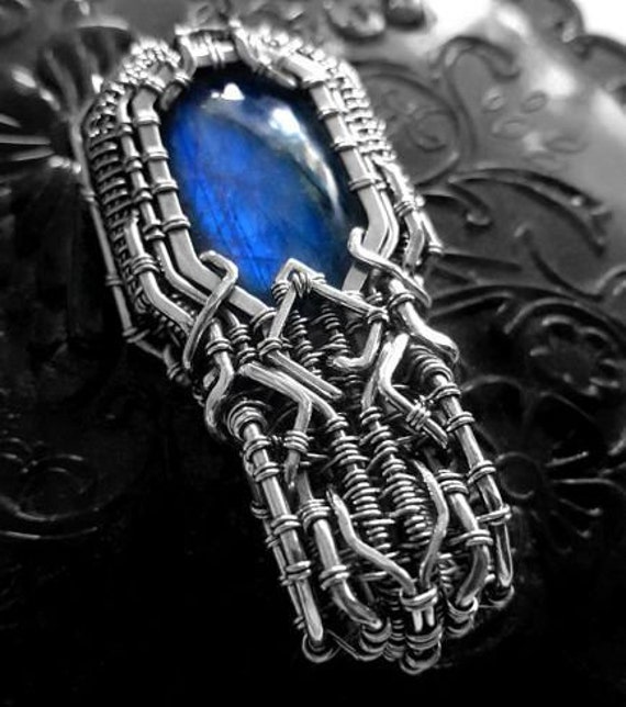 Advanced Wire Wrapping TUTORIAL Scifi Futuristic Unisex Pendant 0 Soldering Step by Step Instructions for Every Detail Industrial Techwrap Etsy