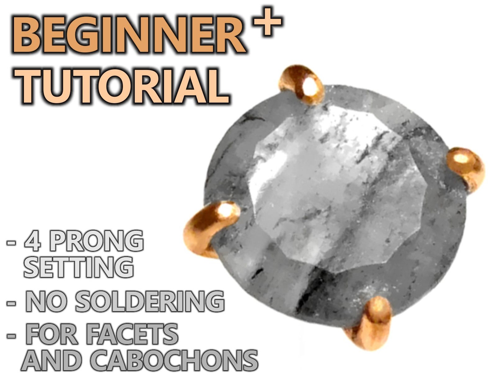 BEGINNER Wire Wrapped Prong Settings for Faceted Stones and Cabochons ...