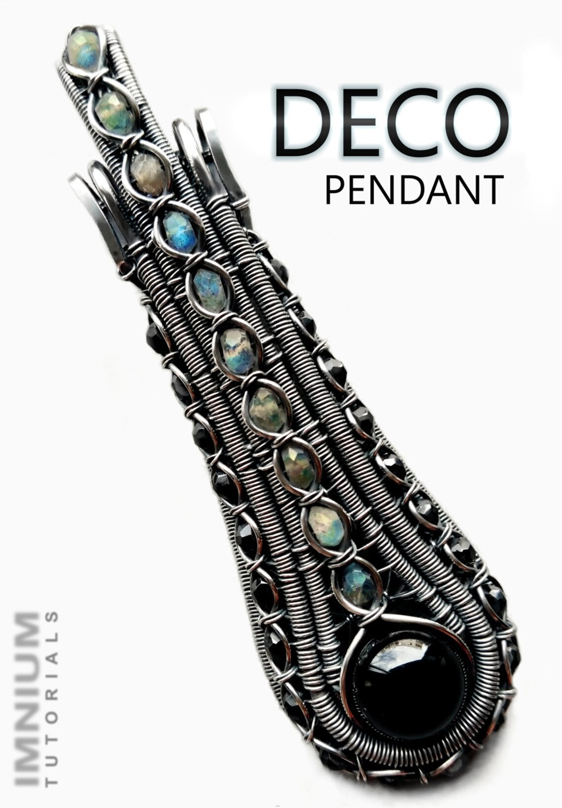 Deco Pendant Wire Wrapped Tutorial Very Detailed Step by - Etsy