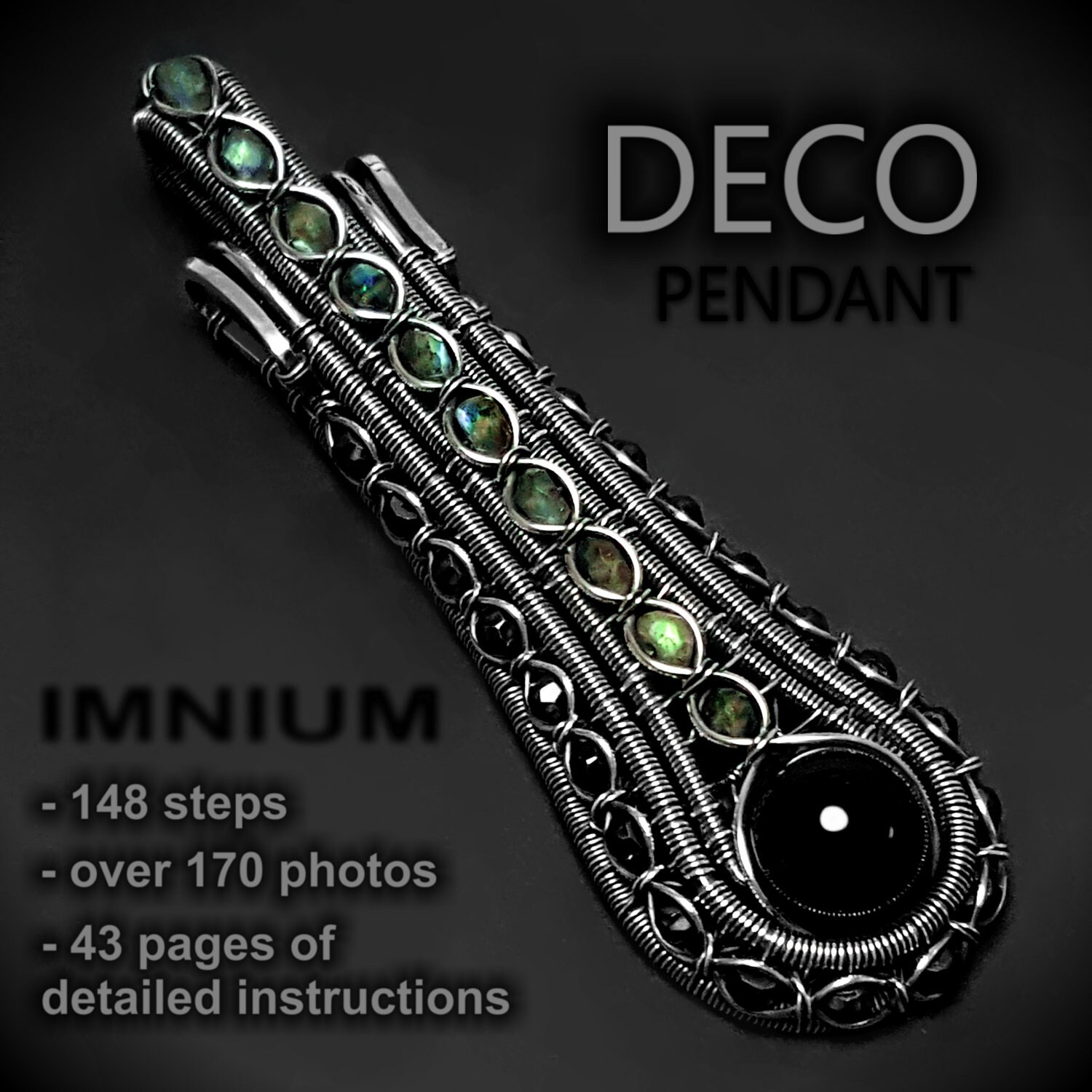 Deco Pendant Wire Wrapped Tutorial - Very Detailed Step by Step ...