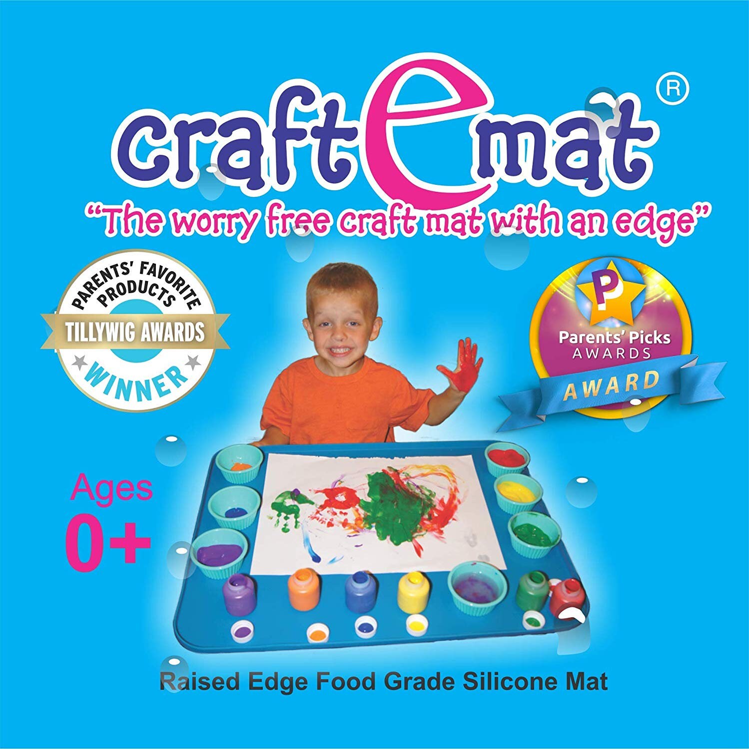 Oversize Silicone Craft Mat – Worry-free Messy Play Mat (21 1/4" X 18 ...
