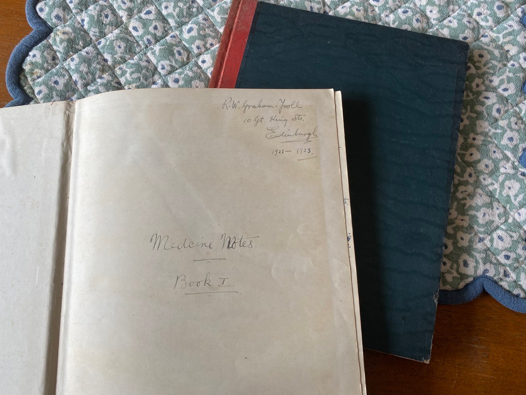 1922 Handwritten Medical Student Notebooks on Hysteria, Tuberculosis ...