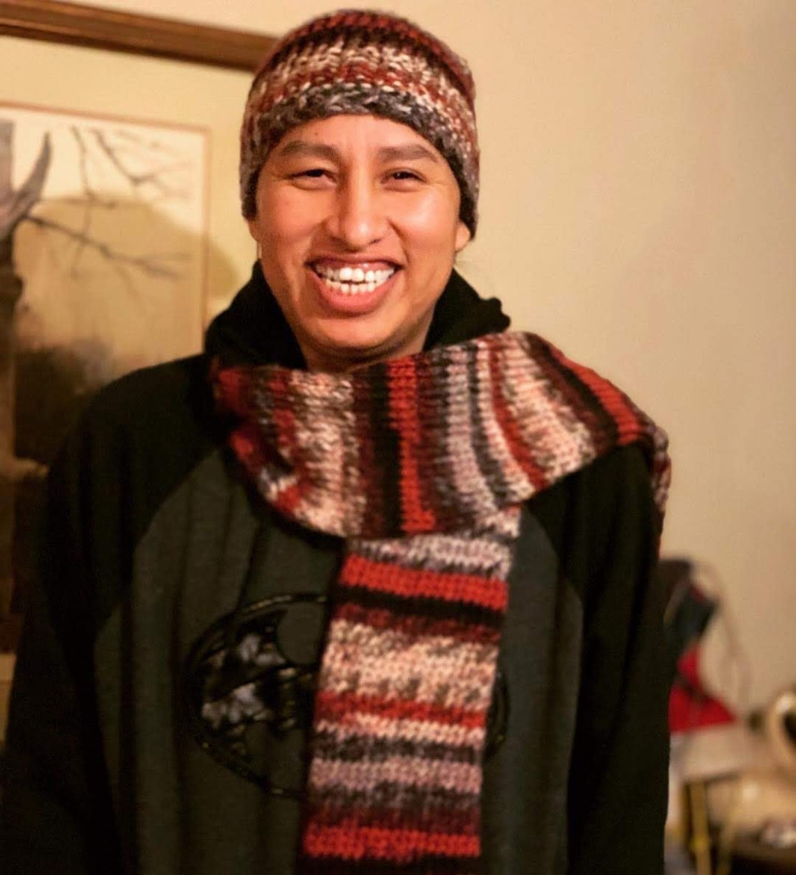 Knitted Scarf Pattern Easy in the Roud Circular Stylish Self - Etsy