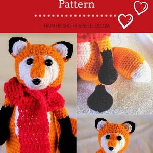 Friendly Fox Amigurumi Pattern Easy Fox Crochet Pattern Stuffed Fox ...