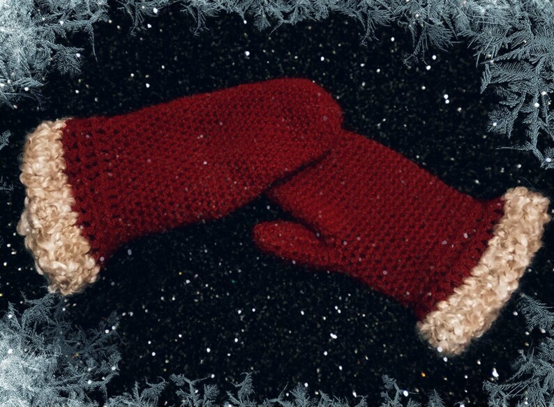 Easy January Mittens Printable PDF Crochet Pattern Instant Fast ...