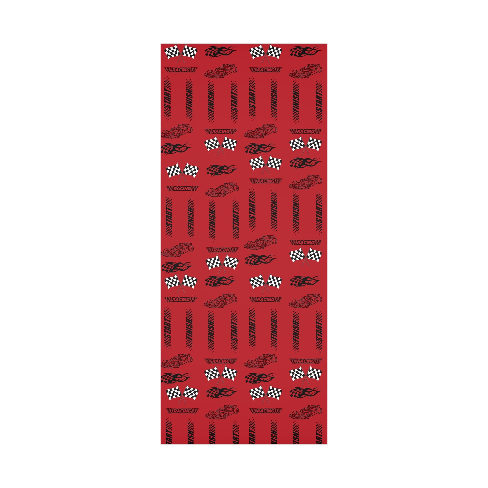 Racing Cars Gift Wrap Papers, Red Racing Wrap Paper, Cars Wrap Paper ...