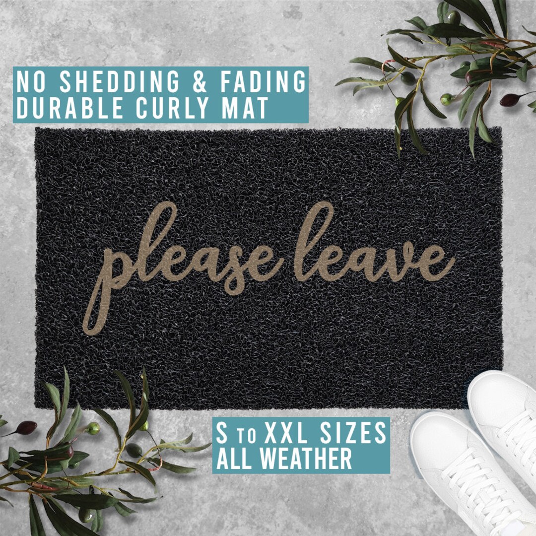 Please Leave Doormat Welcome Mat Funny Door Mat Housewarming Gift All ...
