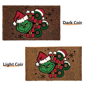 Grinch Doormat, Merry Grinchmas Christmas Doormat, Funny Welcome Mat ...