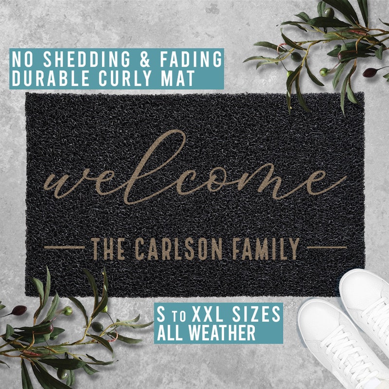 Custom Welcome Mat - Etsy